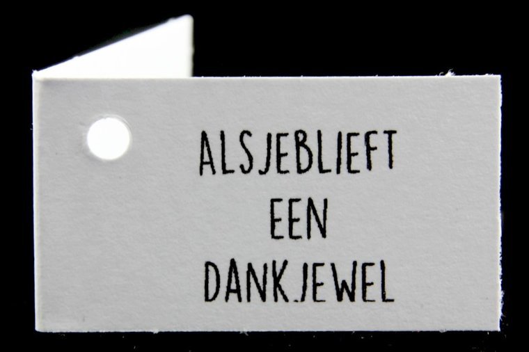 Gelukskaartjes alsjeblieft een dankjewel 10 stuks - Gelukspoppetjes.nl